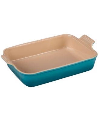 CLOSEOUT! Le Creuset Heritage Stoneware 12" x 9" Rectangular Baking ...