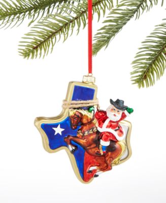 Holiday Lane Texas Western Santa Ornament, Created for Macy's - Macy's