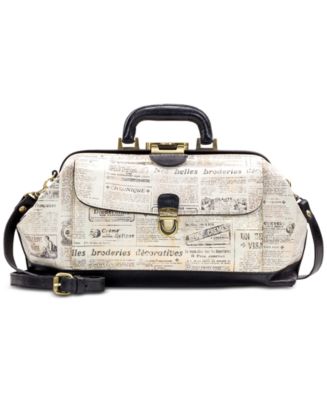 Patricia Nash Dottore Newspaper Print Satchel - Macy's