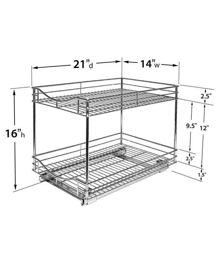 Lynk Professional 2 Tier Sliding Under Cabinet Organizer - Macy's