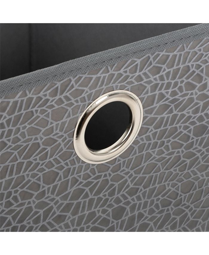 Kennedy International Simplify Embossed Nest Large Grommet Storage Tote ...