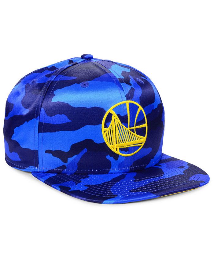 New Era Golden State Warriors Satin Camo 9FIFTY Snapback Cap - Macy's