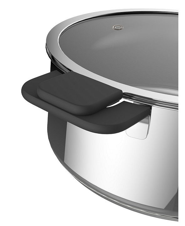 Ozeri 6-Piece Stainless Steel Inductive Pot Set with Hands-Free Glass ...