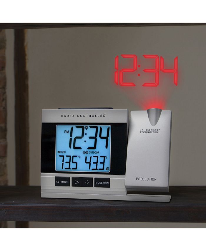 La Crosse Technology Projection Digital Alarm Clock with Temperature ...