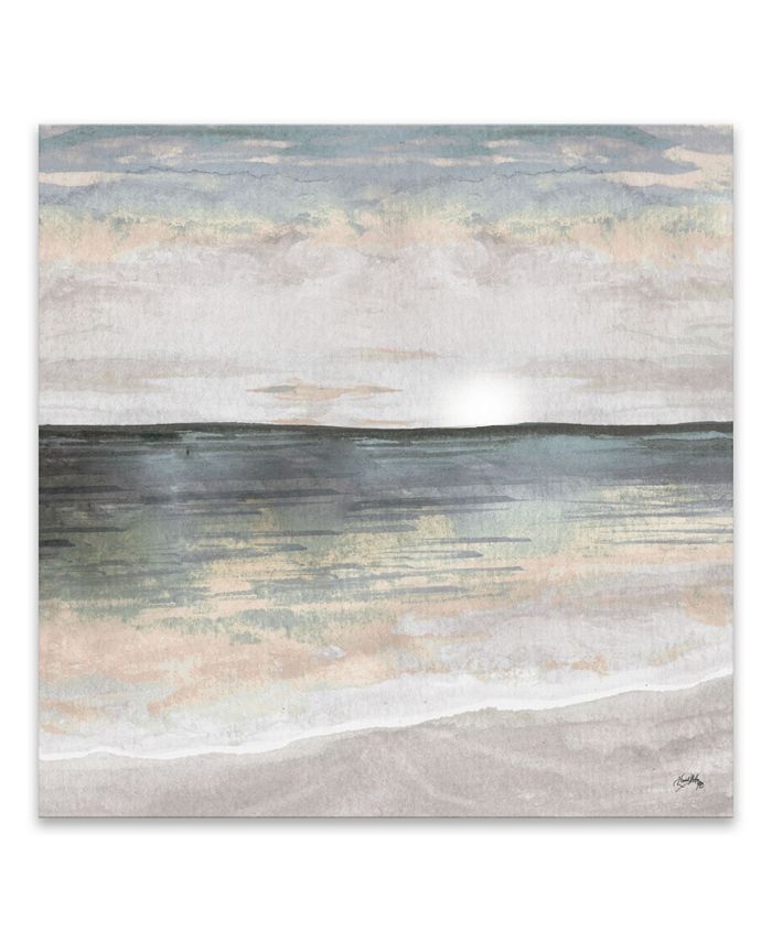 Artissimo Designs Ocean Cool Tones Ii Hand Embellished Canvas - Macy's