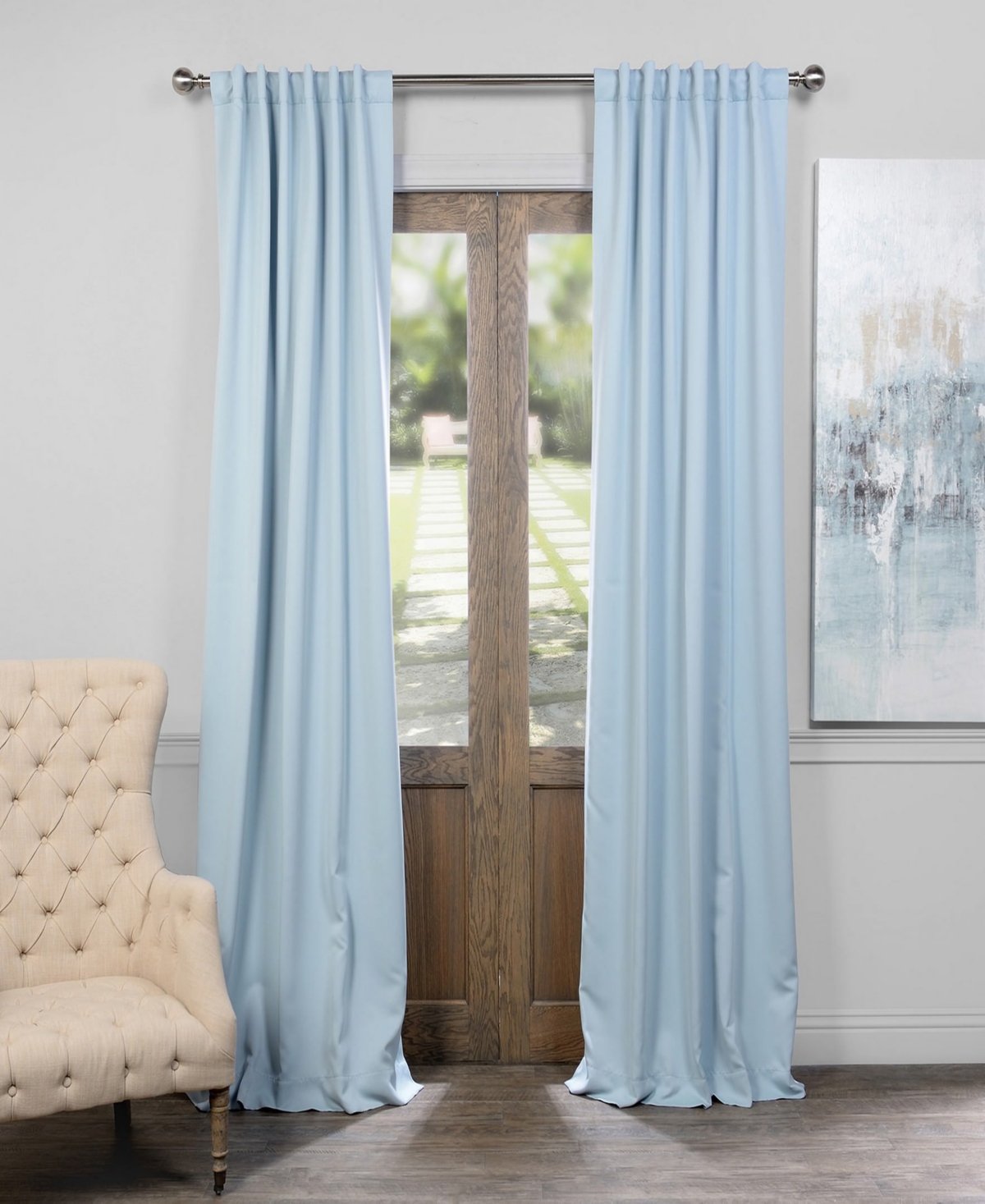Click here for Half Price Drapes Room Darkening Curtain - Frosted... prices