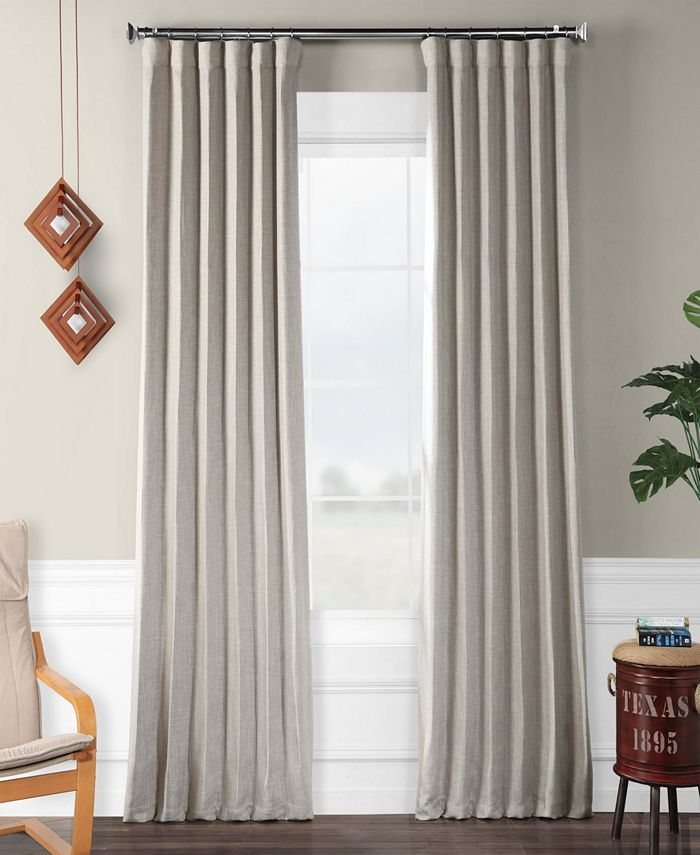 Exclusive Fabrics & Furnishings Blackout 50" x 84" Curtain Panel - Macy's