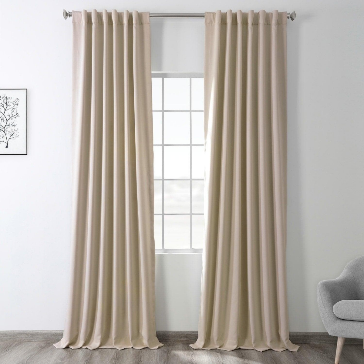 Click here for Half Price Drapes Room Darkening Curtain - Eggnog prices