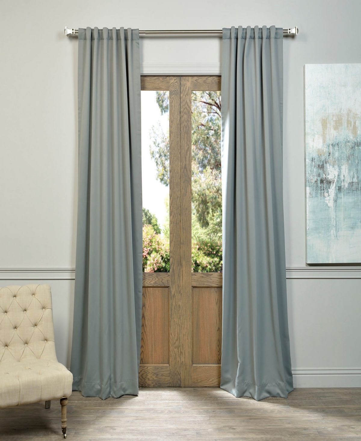 Click here for Half Price Drapes Room Darkening Curtain - Neutral... prices