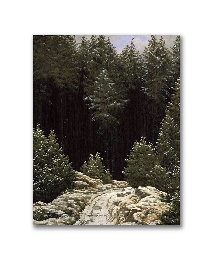 Trademark Global Caspar Friedrich 'Early Snow' Canvas Art - 32" x 24 ...