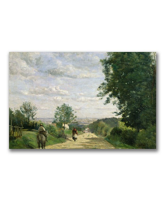 Trademark Global Jean Baptiste Corot 'The Road to Sevres' Canvas Art ...