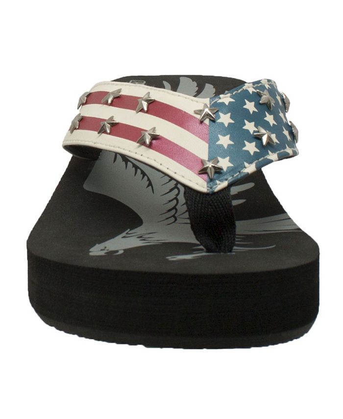 Shaboom Women's US Flag Thong Sandal - Macy's