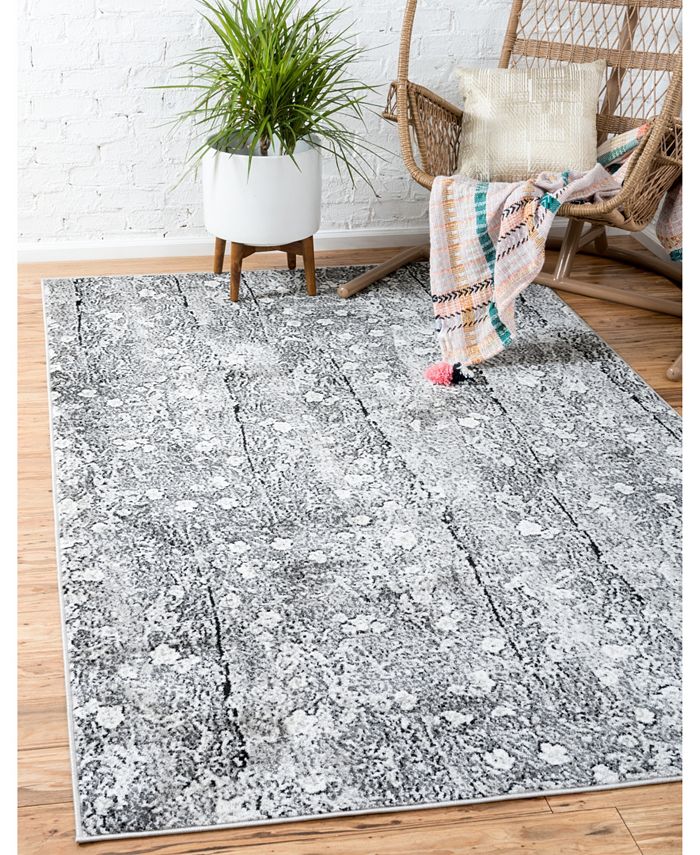 Bayshore Home Politan Pol2 Gray 8' x 10' Area Rug - Macy's