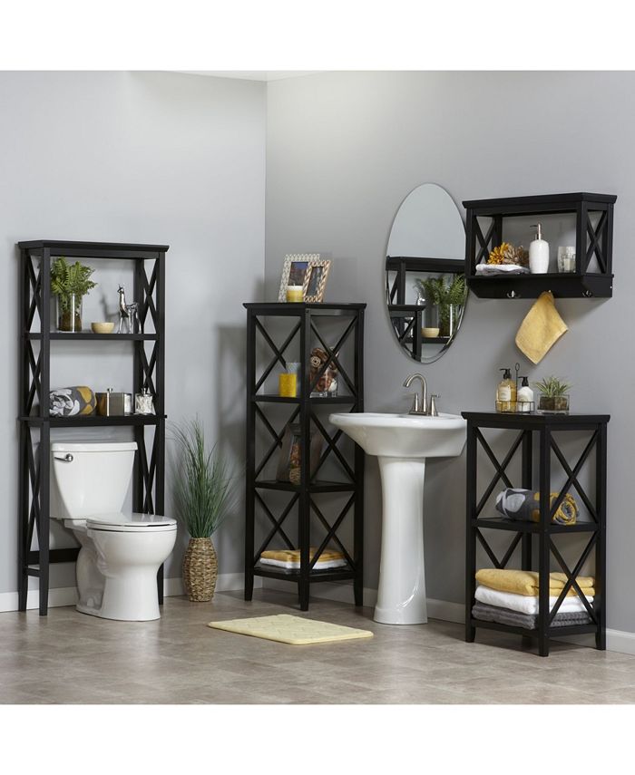 Riverridge Home Riverridge X Frame Collection 4 Shelf Storage Tower