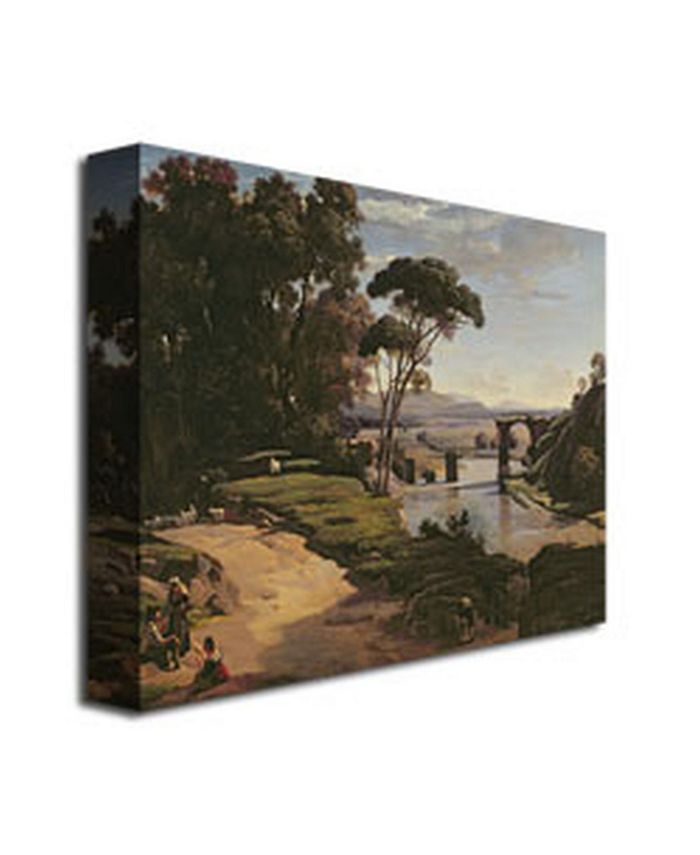 Trademark Global Jean Baptiste Corot 'The Bridge at Narni' Canvas Art ...
