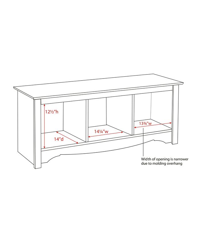 Prepac Cubbie Bench - Macy's