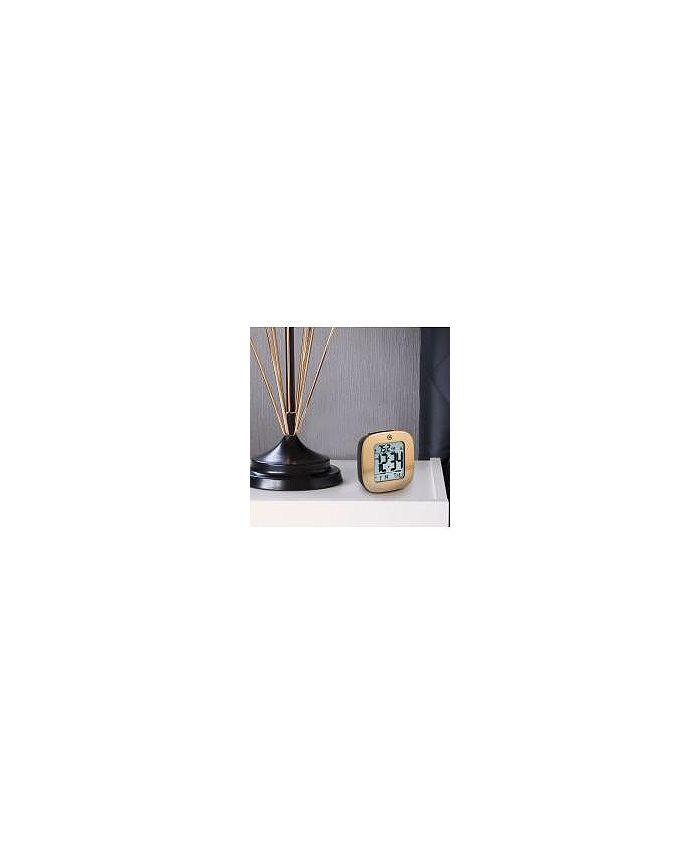 Marathon Small Compact Alarm Clock with Repeating Snooze, Light, Date ...