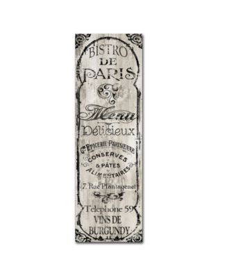 Color Bakery 'Paris Bistro II' Canvas Art - 10" x 32" - Macy's