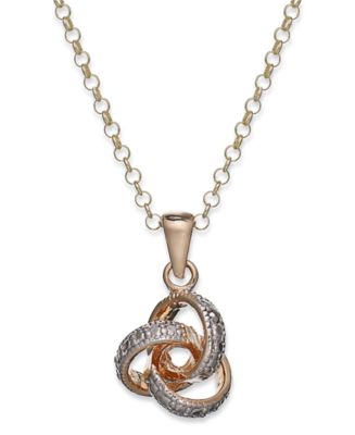 Victoria Townsend 18k Gold over Sterling Silver Necklace, Diamond ...
