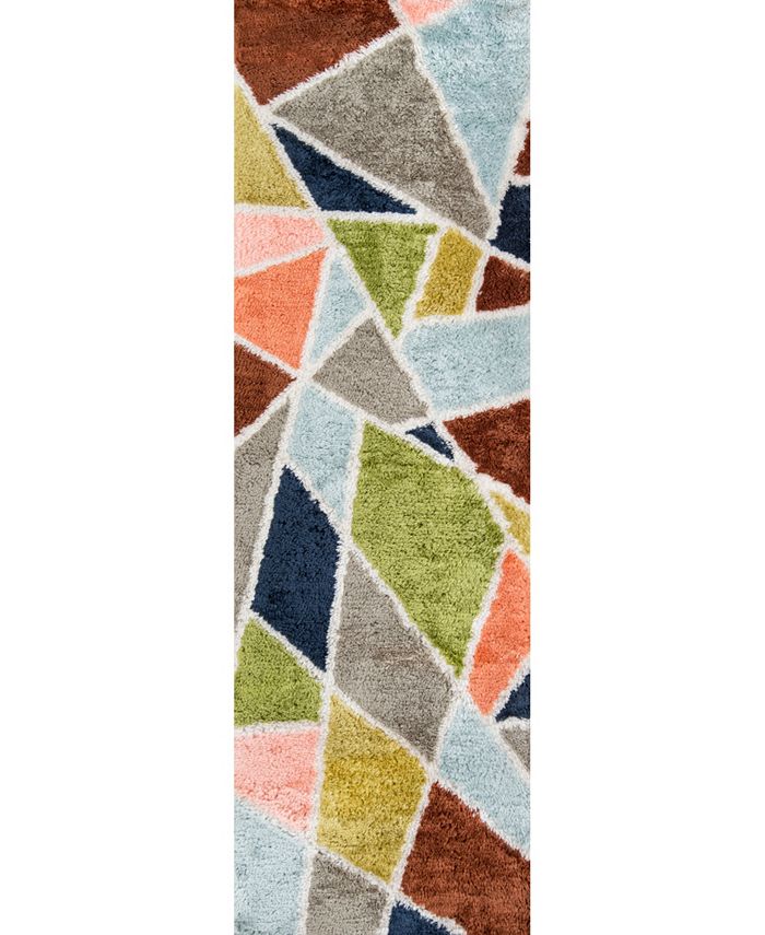 Novogratz Collection Novogratz Retro Ret-1 Multi 7'6" x 9'6" Area Rug ...