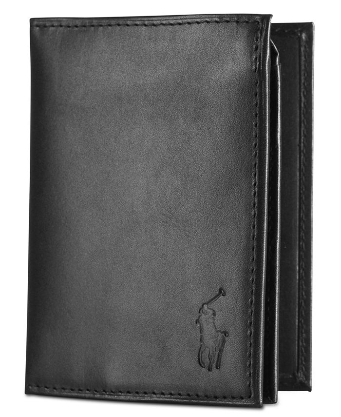 Polo Ralph Lauren Men's Wallet, Burnished Billfold Wallet with Window ...
