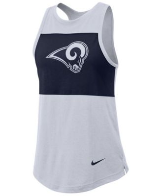 Nike Women's Los Angeles Rams Racerback Colorblock Tank - Macy's