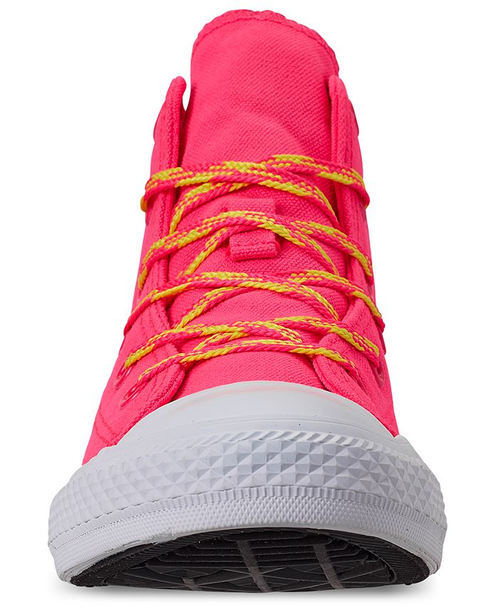 Converse Little Girls Chuck Taylor High-Top Glow Up Casual Sneakers ...