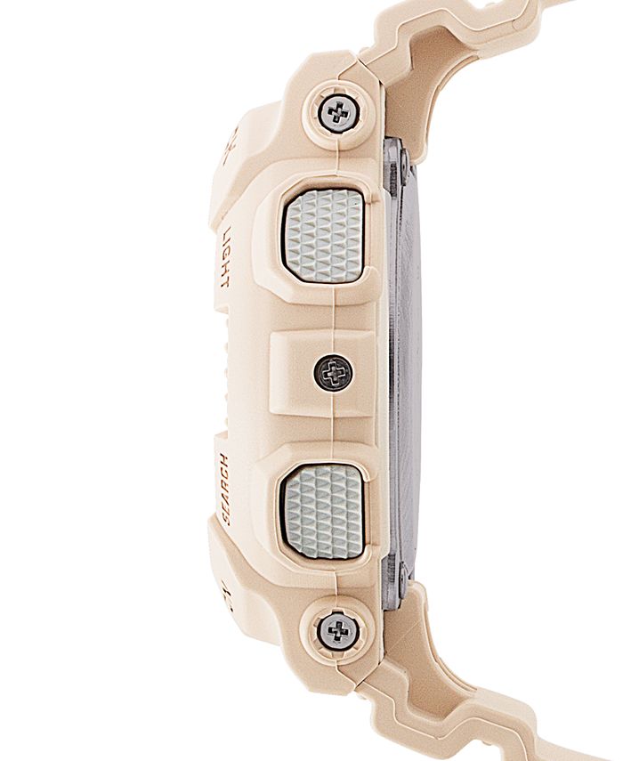 G-Shock Women's Analog-Digital Step Tracker Pink Resin Strap Watch 49 ...