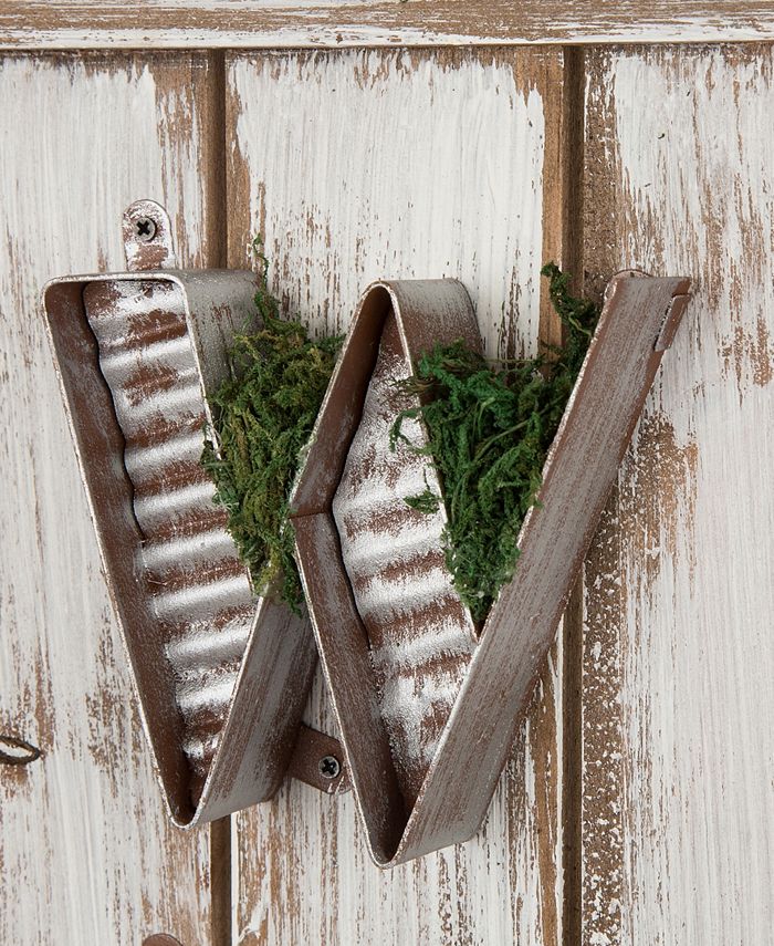 Glitzhome Wood and Metal Welcome Porch Sign - Macy's