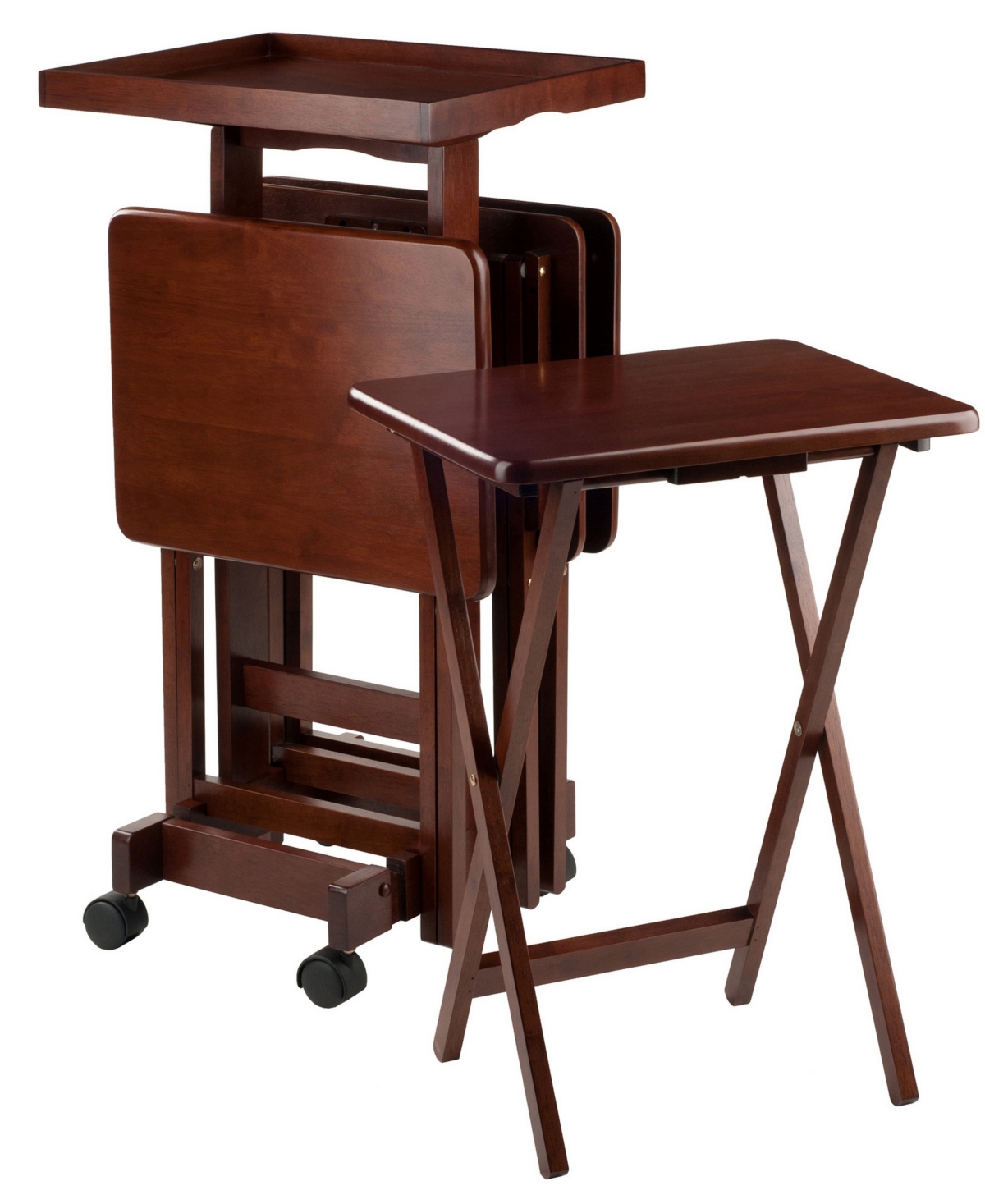 Click here for 6-Piece Snack Table Set - Brown prices