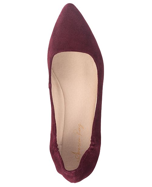 American Rag Jilly Leather Flats, Created for Macy's & Reviews - Flats ...