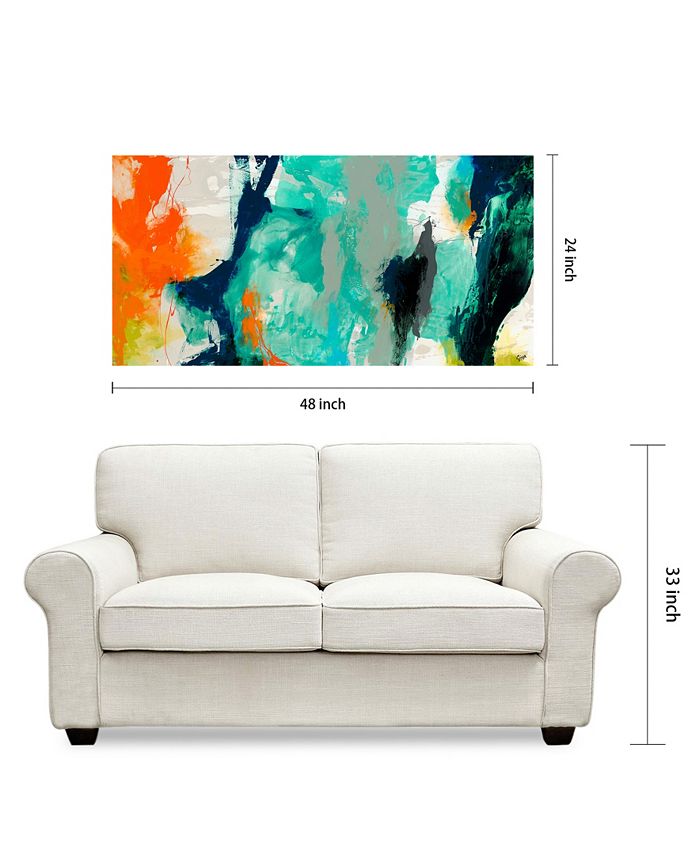 Empire Art Direct 'Tidal Abstract 2' Frameless Free Floating Tempered ... Empire Art Direct 'Tidal Abstract 2' Frameless Free Floating Tempered ...