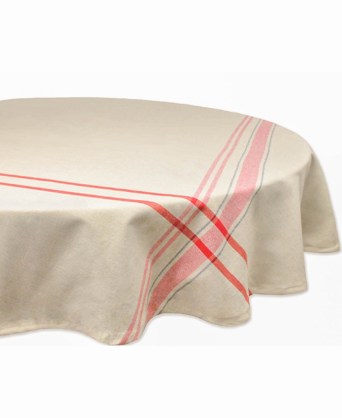 Click here for French Stripe Tablecloth 70 Round - Red prices