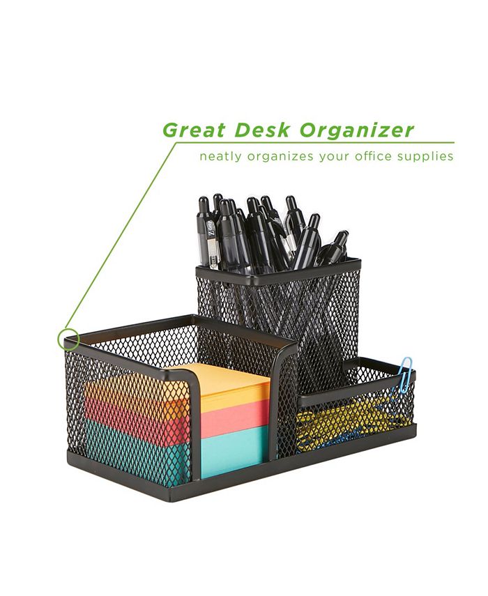 Mind Reader 2 Piece Mesh Memo Desk Organizer - Macy's
