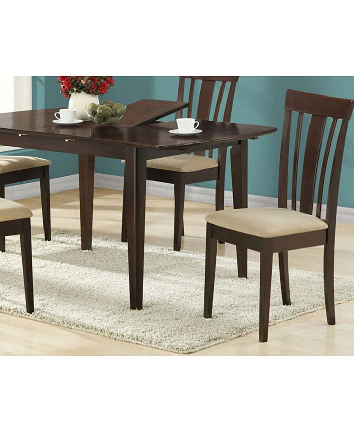 Monarch Specialties 2 Piece Microfiber Dining Chair Set - Macy's