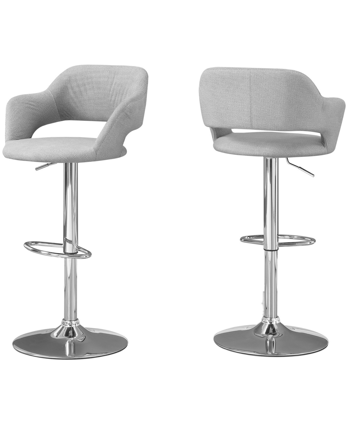 Click here for Monarch Specialties Polyester Bar Stool - Gray prices