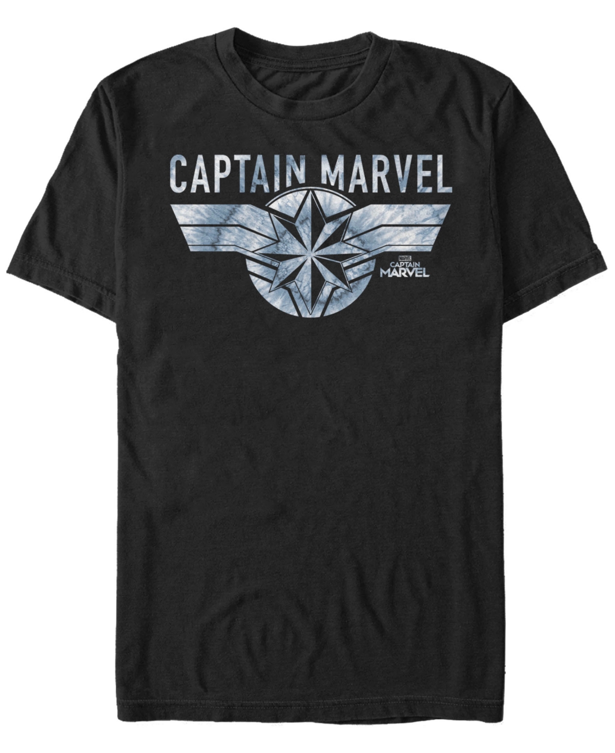 Click here for Marvel Mens Captain Marvel Blue Tie Dye Logo Short... prices