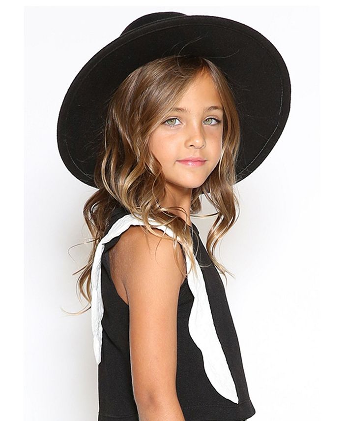 Lanoosh Big Girls Fun 3D Flap Scallop Contrast Detail Top - Macy's