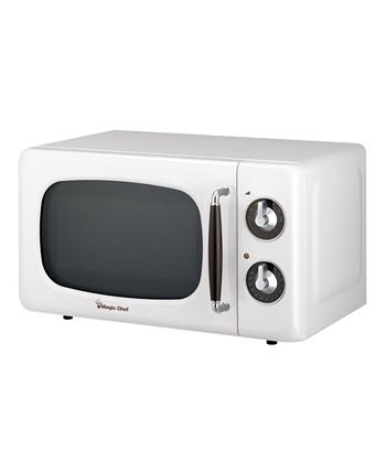 Magic Chef 0.7 Cubic Feet 700W Retro Countertop Microwave Oven - Macy's