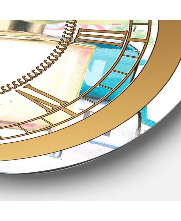 Designart Posh and Luxe Oversized Metal Wall Clock - Macy's