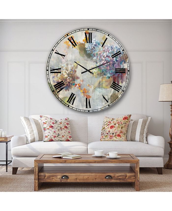 Designart Traditional Oversized Metal Wall Clock - 36 x 36 - Macy's
