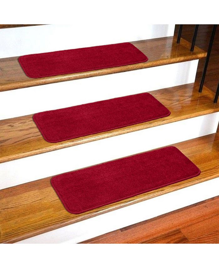 Ottomanson Softy Collection Solid Skid Resistant Rubber Backing Set of ...