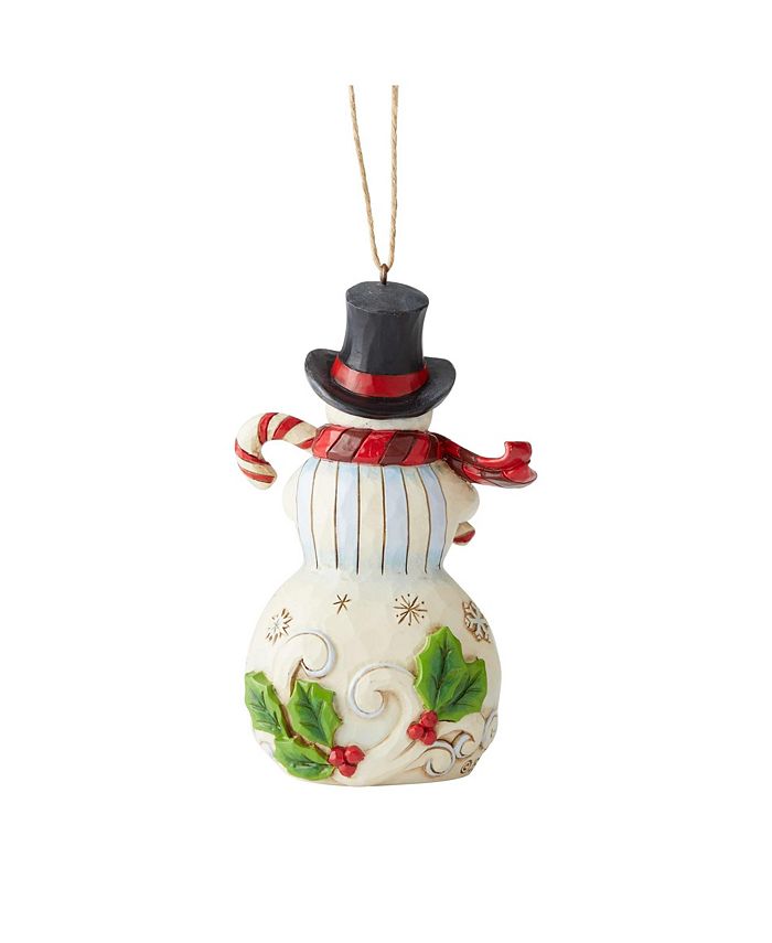 Jim Shore Snowman w/ Candy Cane Ornament - Macy's