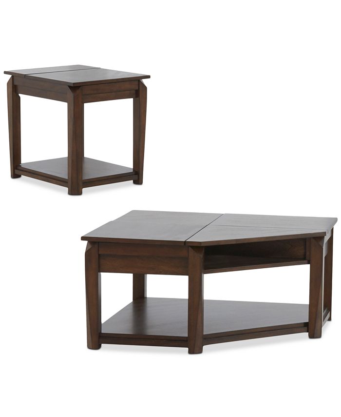 Klaussner Lorren Table Furniture, 2-Pc. Set (Cocktail Table & End Table ...