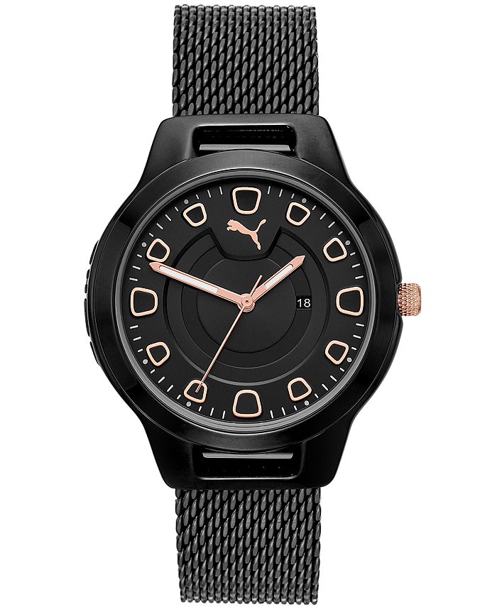 Puma Women's Reset Stainless Steel Mesh Bracelet Watch 36mm & Reviews ...