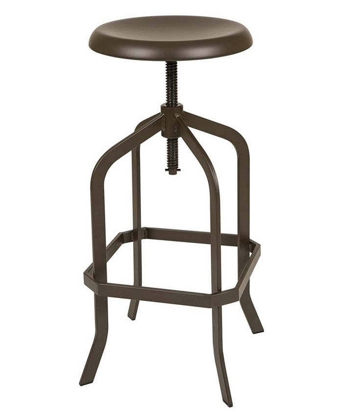 Glitzhome Metal Revolving Stool - Macy's