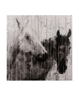 Matt Flin A Pair Horses Canvas Art - 19.5" x 26" - Macy's