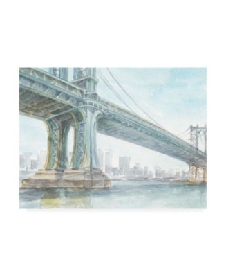 Ethan Harper Iconic Watercolor Bridge IV Canvas Art - 19.5" x 26" - Macy's