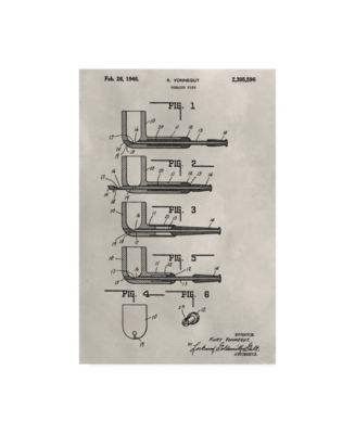 Trademark Global Alicia Ludwig Patent-Pipe Canvas Art - 19.5" x 26 ...