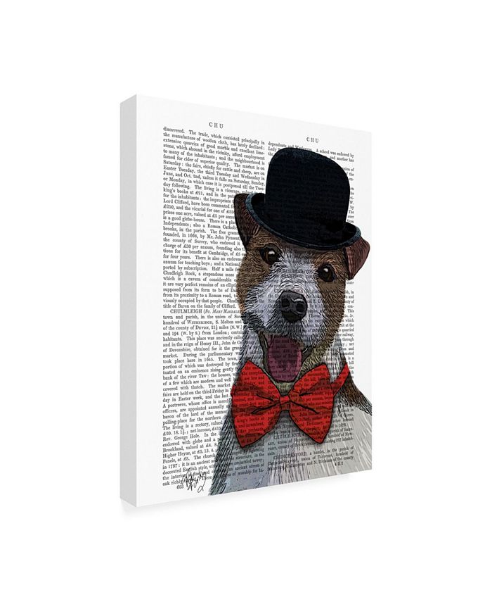 Trademark Global Fab Funky Jack Russell, Union Jack Canvas Art - 36.5 ...